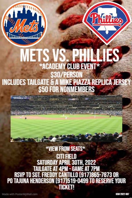 Copy of Template sports baseball New York Mets | PosterMyWall