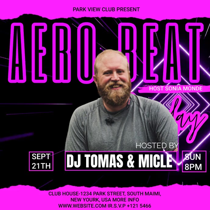 Aero beat night party Template | PosterMyWall