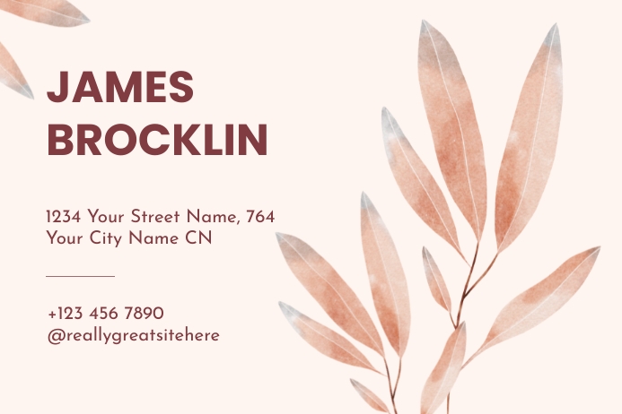 Copy of Aesthetic Floral Address Label Tamplate | PosterMyWall