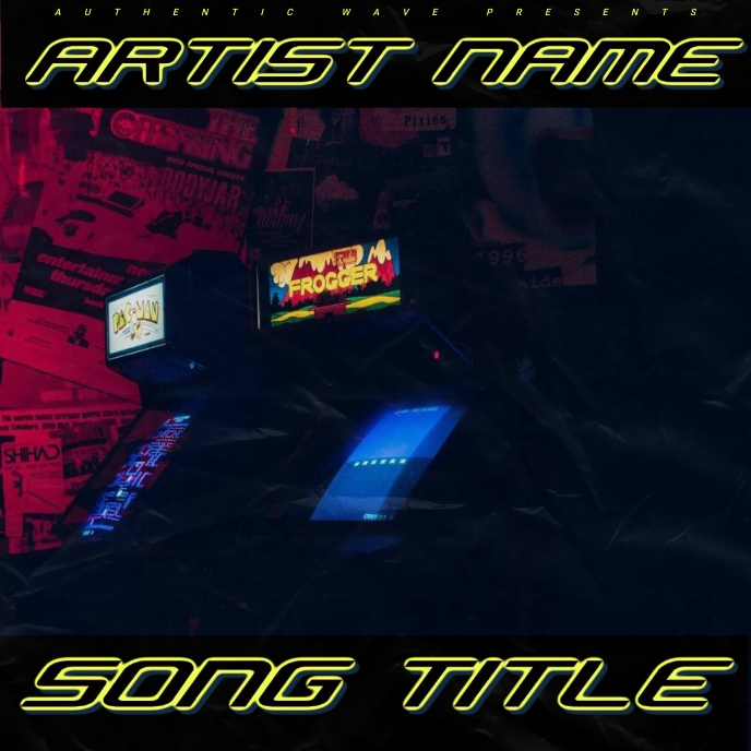 Arcade album cover template by finesse truth | PosterMyWall