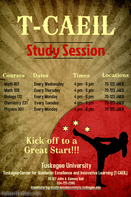 Study Sessions Spring 2015 | PosterMyWall