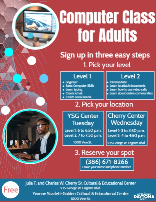 Copy of FLYER_Computer_Classes_SEPT | PosterMyWall