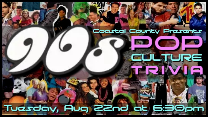 digital 90s pop culture trivia | PosterMyWall