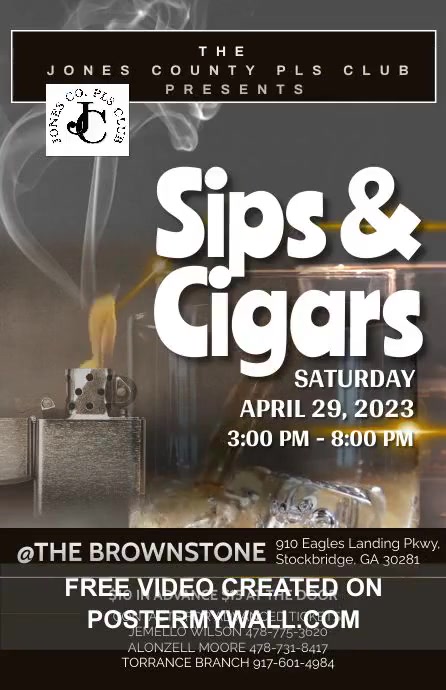 CIGAR & WHISKEY Flyer Template (1) | PosterMyWall