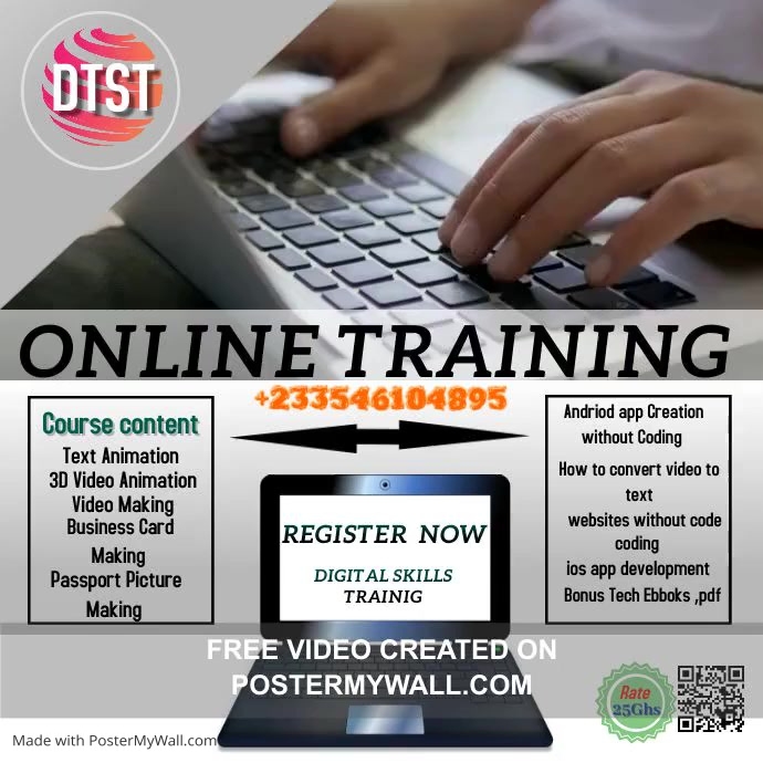 JOIN ONLINE TRAINING AD TEMPLATE | PosterMyWall