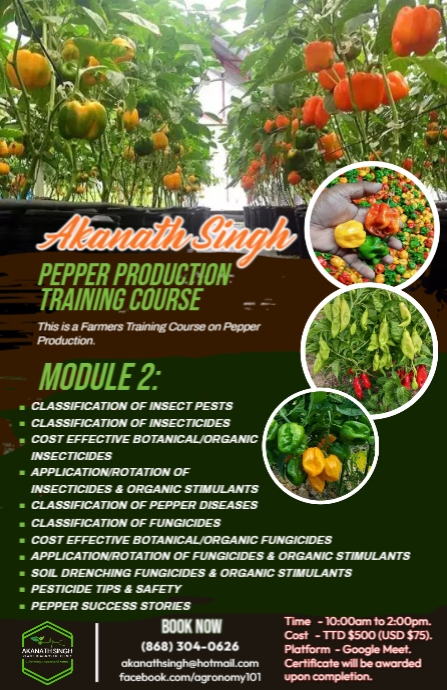 Copy of Akanath Singh - Pepper Production Training Course Flyer 2 ...