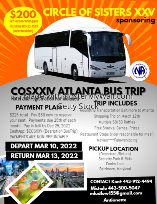 Copy of Bus Trip Flyer | PosterMyWall