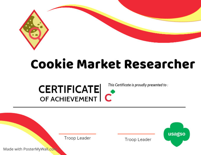 Copy of modern red shadow certificate of achievement | PosterMyWall