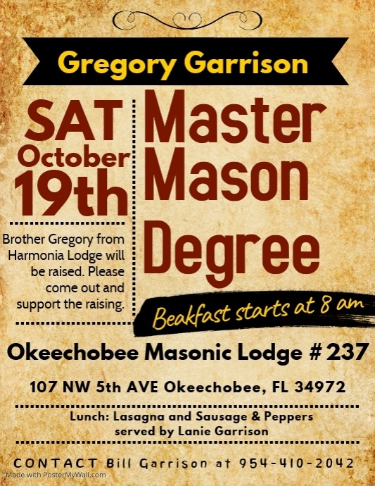 Greg Master Mason | PosterMyWall