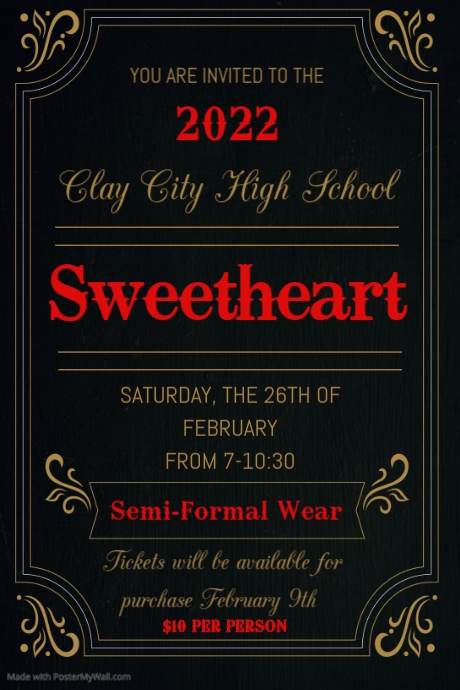 Copy of Sweetheart | PosterMyWall