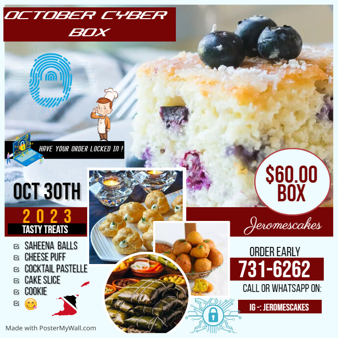 Cake baking class flyer | PosterMyWall