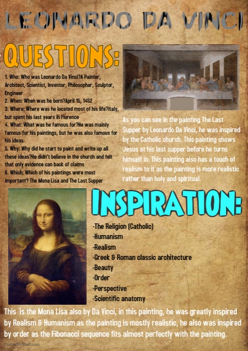 Da Vinci | PosterMyWall