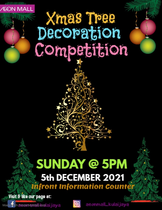 Copy of Copy of Christmas tree competition | PosterMyWall