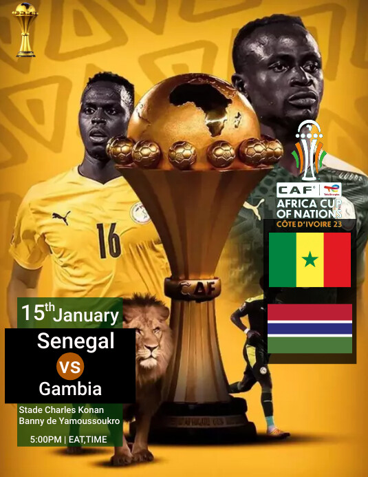 afcon 2023 Template | PosterMyWall