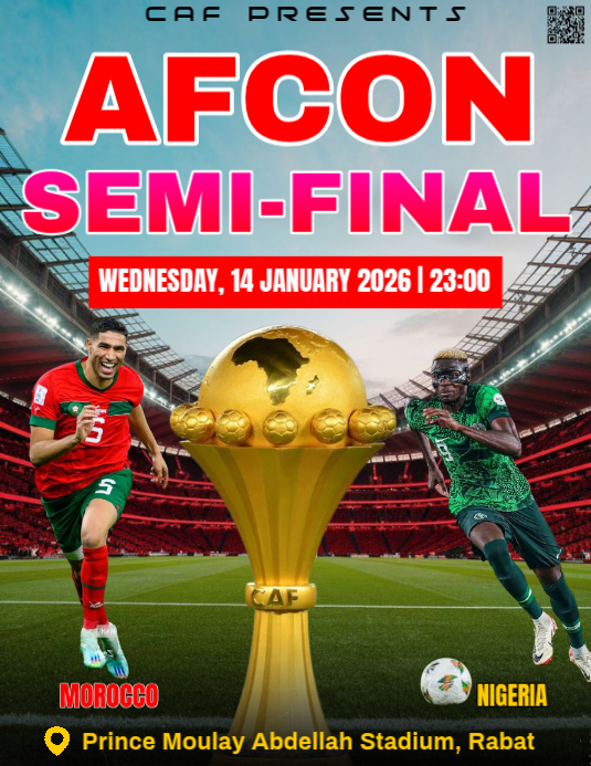 Afcon semi finals Template | PosterMyWall