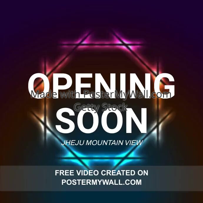 Opening soon video ad Template | PosterMyWall