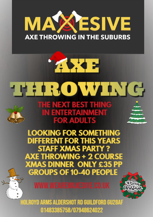 Template axe throwing (1) | PosterMyWall