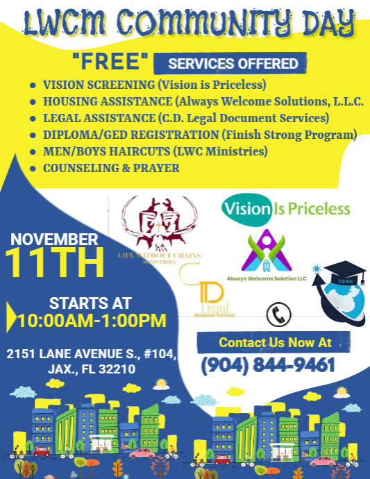 Yellow Meeting Community Day Flyer | PosterMyWall