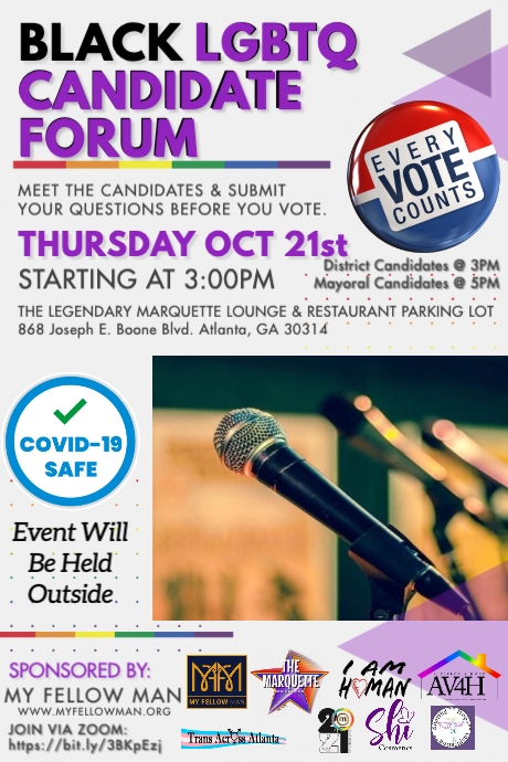 Copy of Black LGBTQ Candidate Forum | PosterMyWall