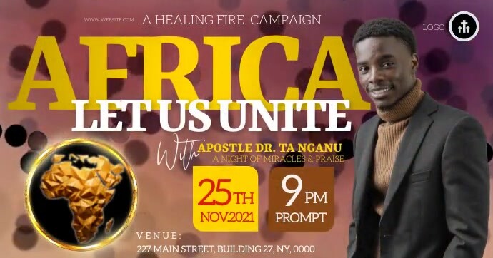 AFRICAN CHURCH EVENT BANNER MAKER Template | PosterMyWall