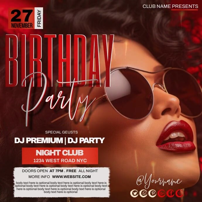 Plantilla de AFRICAN CLUB PARTY AD TEMPLATE | PosterMyWall