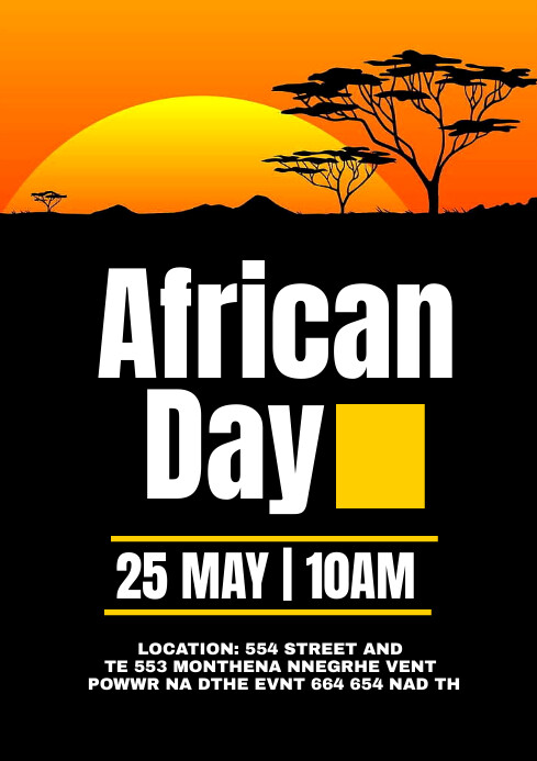 Copy of african day | PosterMyWall