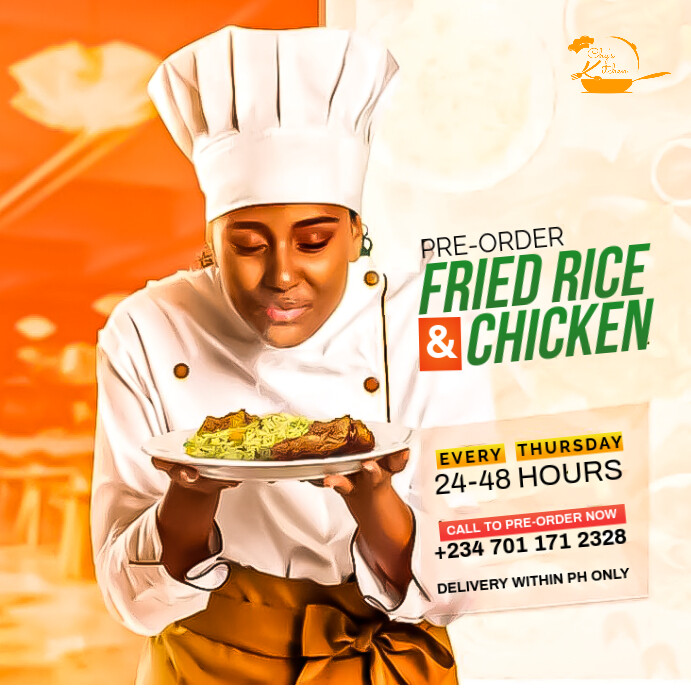 African Fast Food Restaurants Business Ad Flyer Template | PosterMyWall