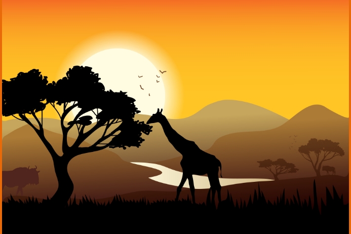 Copy of African landscape poster | PosterMyWall