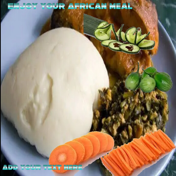 Plantilla de African Meal | PosterMyWall
