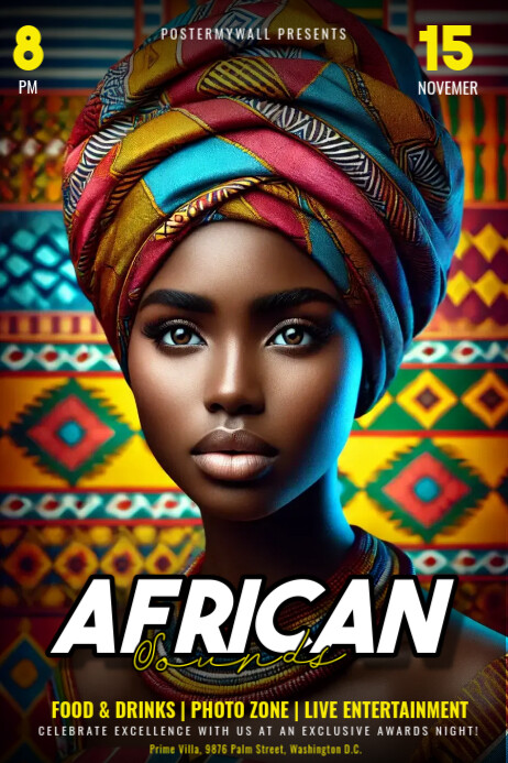 Copy of African Party Poster Template | PosterMyWall