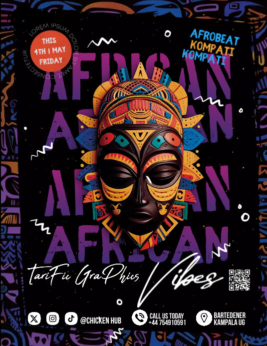 afro african Template | PosterMyWall