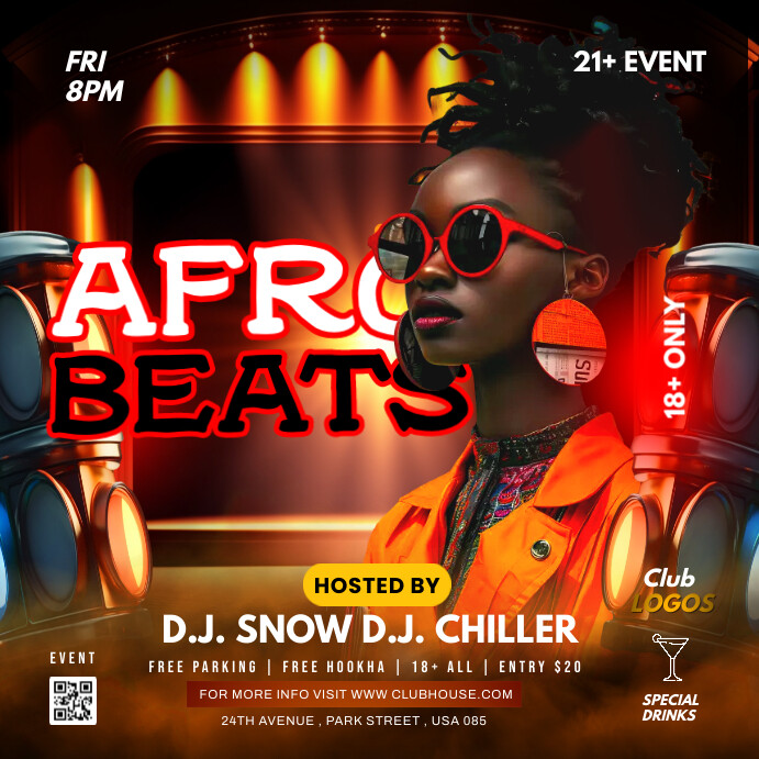 Afro Beat Template | PosterMyWall