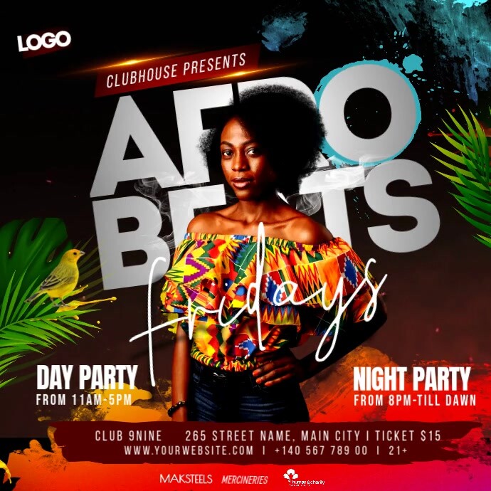 Copy of afro beat party (1) | PosterMyWall