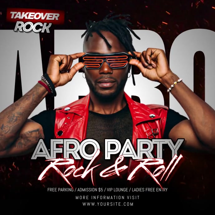 Plantilla de Afro Beat Party Template | PosterMyWall