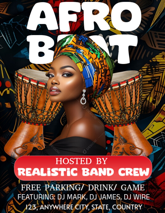 Afro beats Template | PosterMyWall
