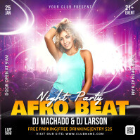afro beat party flyer Template | PosterMyWall