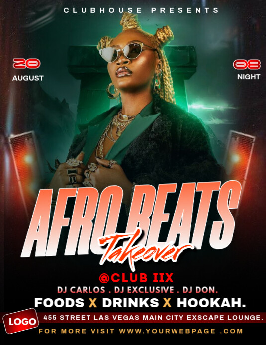 Plantilla de Afro beats party posters | PosterMyWall