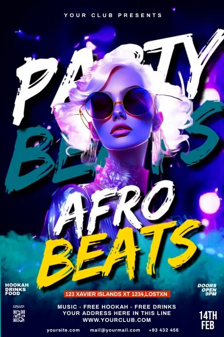 Afro Beats Template (1) | PosterMyWall