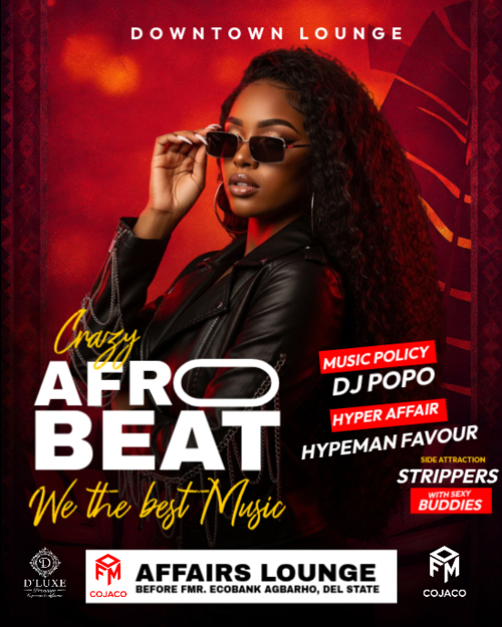 Afro Friday Party Template | PosterMyWall