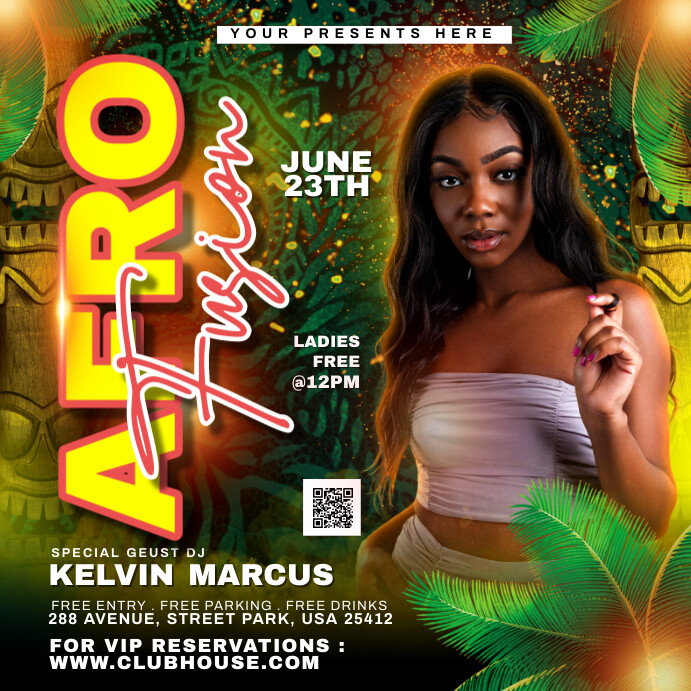 Copy of AFRO FUSION PARTY | PosterMyWall