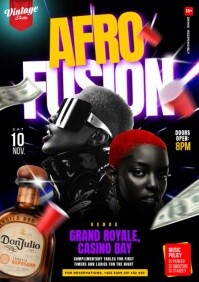 Afro Fusion Party Template | PosterMyWall
