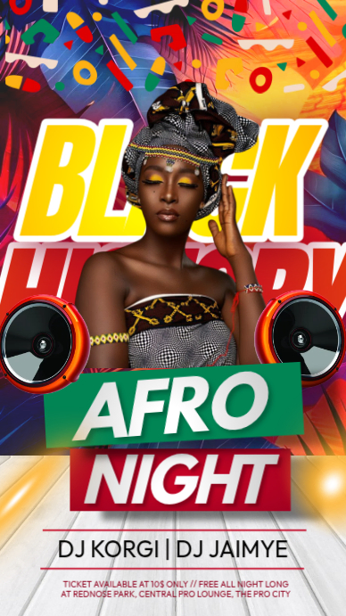 Plantilla de Afro Night Party | PosterMyWall