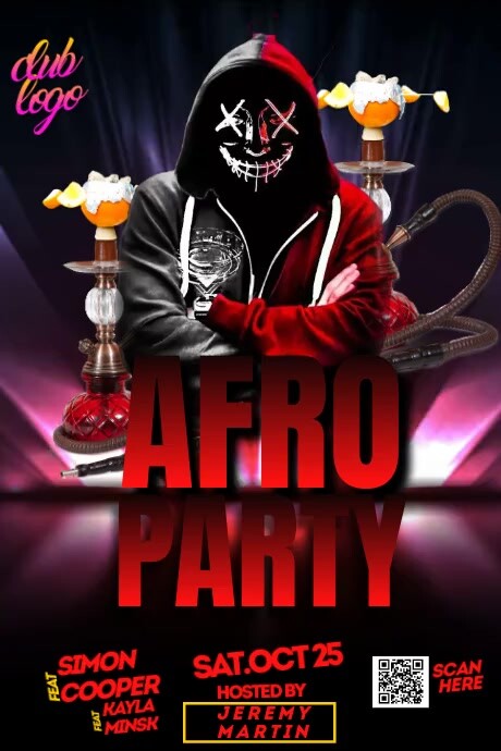 Afro Party Poster Template | PosterMyWall