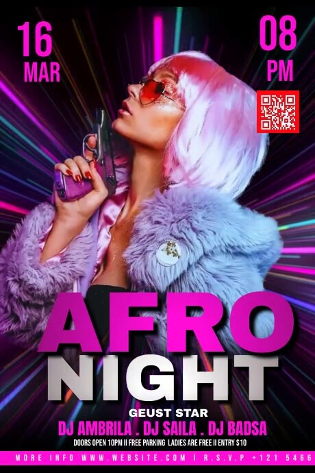 Plantilla de Afro Party Video | PosterMyWall