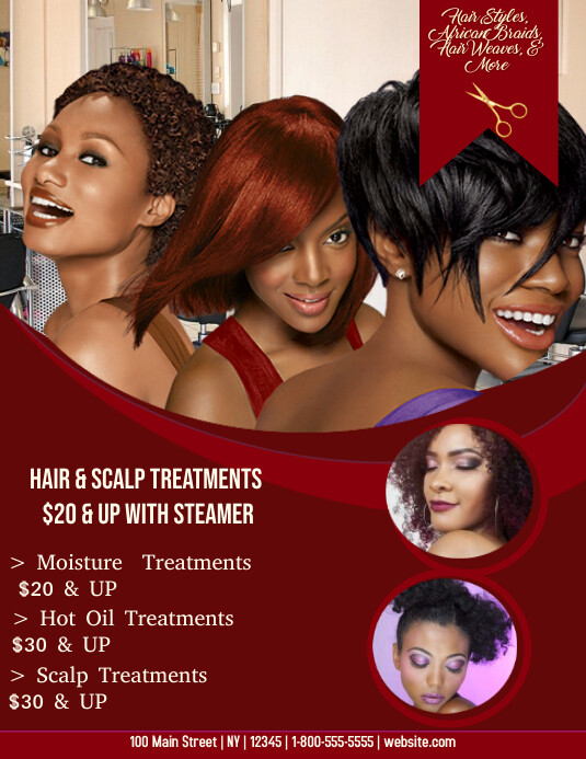Afro salon Template | PosterMyWall