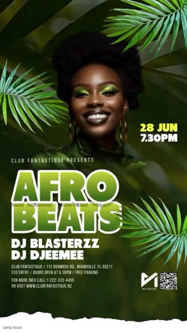 Afrobeat AfroBeats Party Flyer Ad Template | PosterMyWall