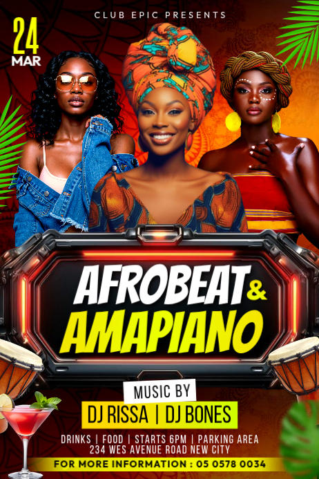 Afrobeat and Amapiano Music afropiano festival concert social media ...