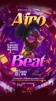 Afrobeat Party Instagram Story Template | PosterMyWall
