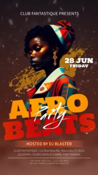 Afrobeat Party Ad Template | PosterMyWall