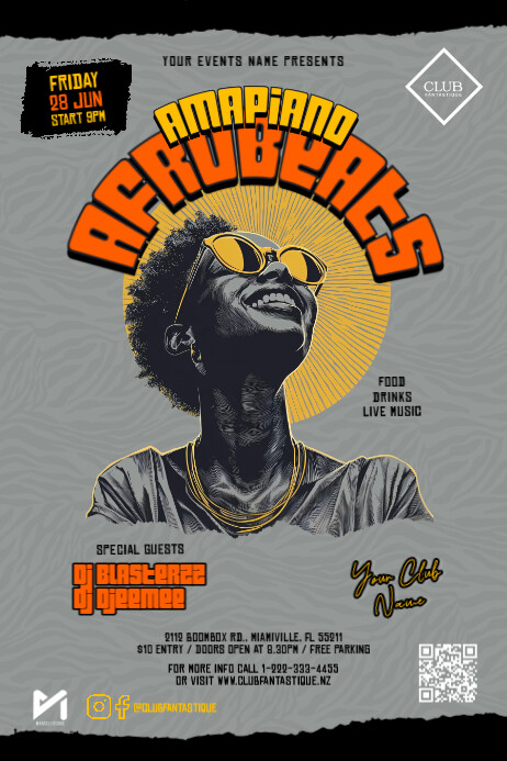 Afrobeats Poster Template | PosterMyWall
